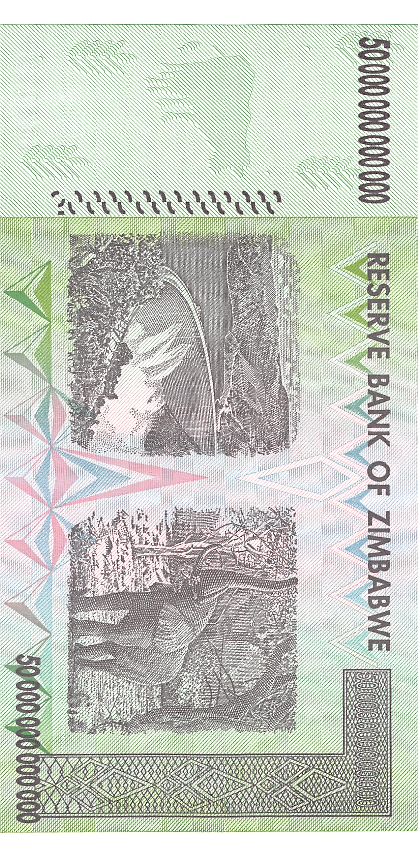 50 Trillion Zimbabwe Dollars - Featuring Kariba Dam and the African ...